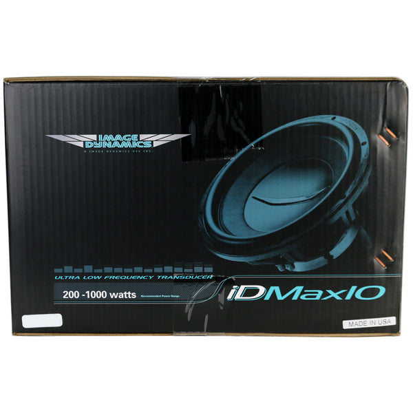 Image Dynamics IDMAX10D2 v4 IDMAX Series 10" Dual 2-Ohm Subwoofer ...